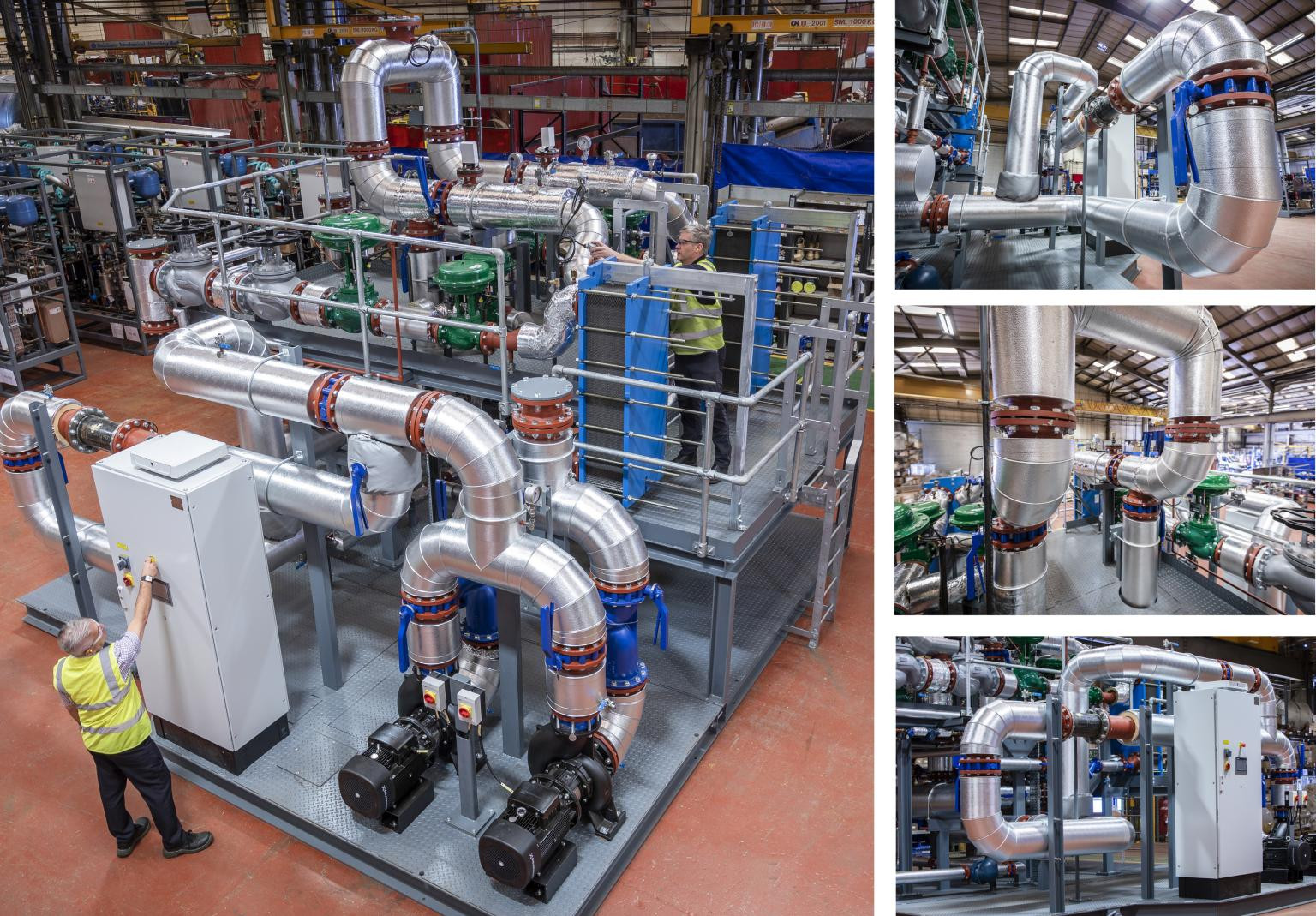 Pharmaceutical hot water generation skid | Ormandy Rycroft Engineering